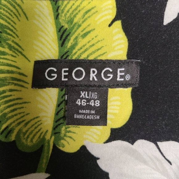 George | Shirts | Mens George Short Sleeve Collared Shirt Xl 4648 ...